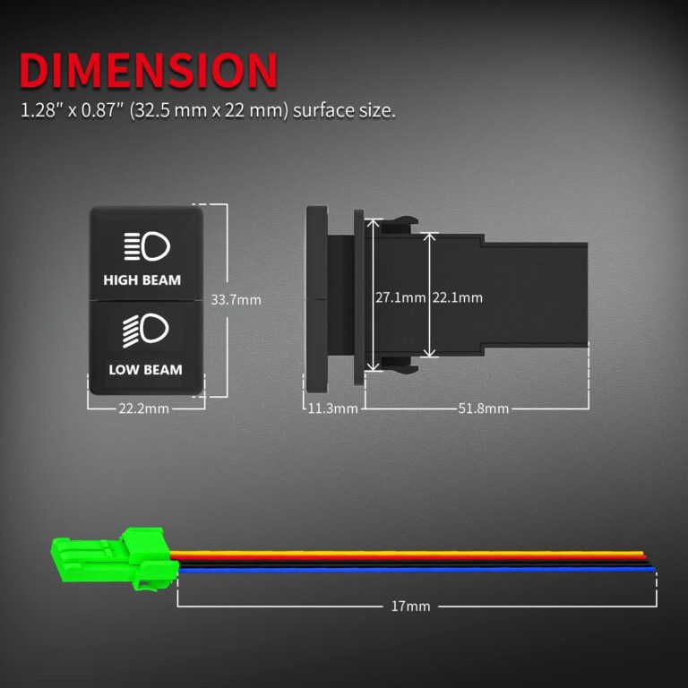 AUTOBAHN Dual Push button Fog lamp switch auxiliary light