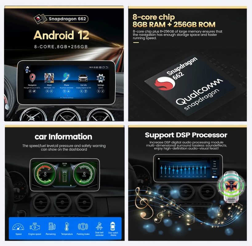 AUTOBAHN 12.3inch Mercedes benz W212 Android system New