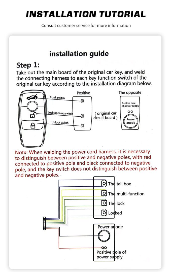 AUTOBAHN Car LCD Smart key Merc style Keyless entry new
