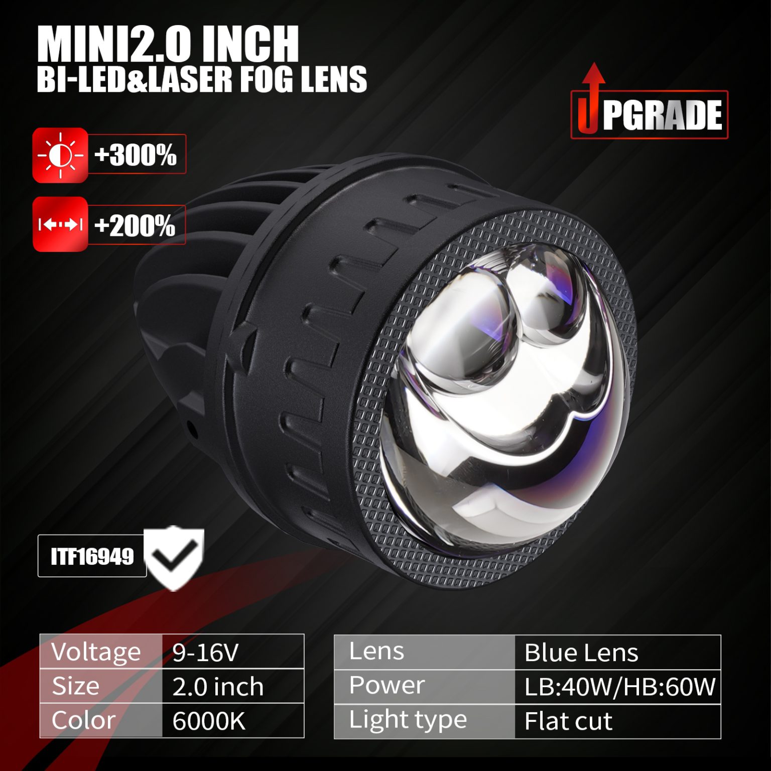 Buy AUTOBAHN 2 inch Tri Colour Fog Projector 120W 18000LM