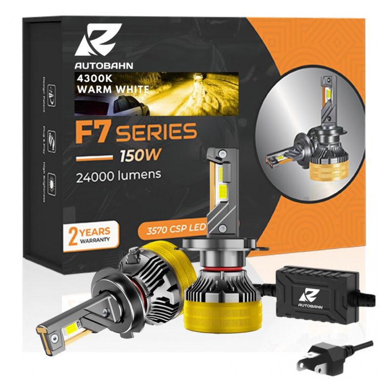 AUTOBAHN 4300K LED headlight Warm White 140W New