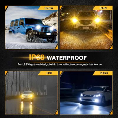 AUTOBAHN Tri Colour LED headlight 140W 24000LM New