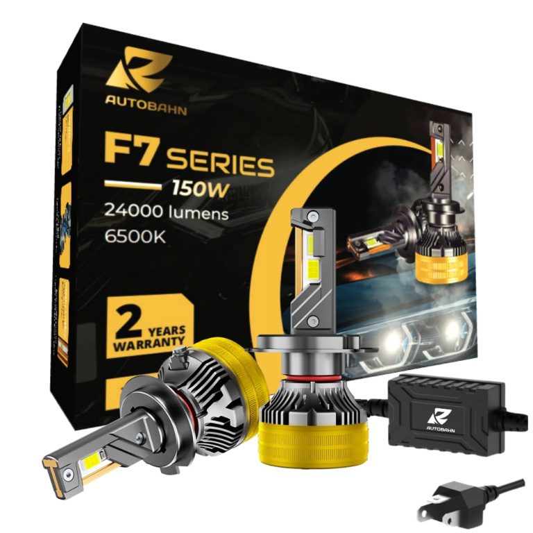 Buy AUTOBAHN 150W LED Headlight F7 6000K 24000LM IP68